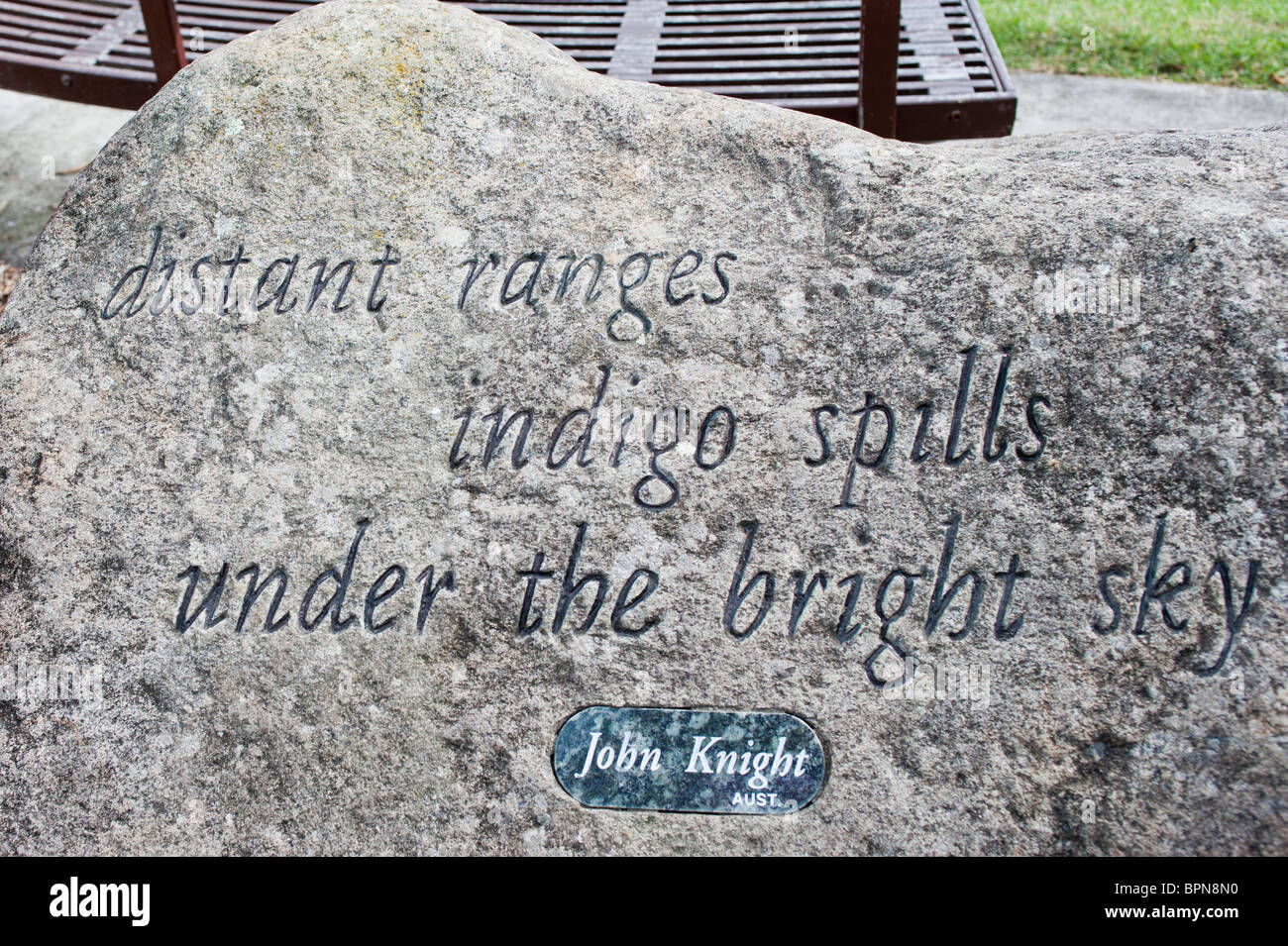 Haiku Pathway, Katikati, New Zealand. Haiku linked to the location are ...