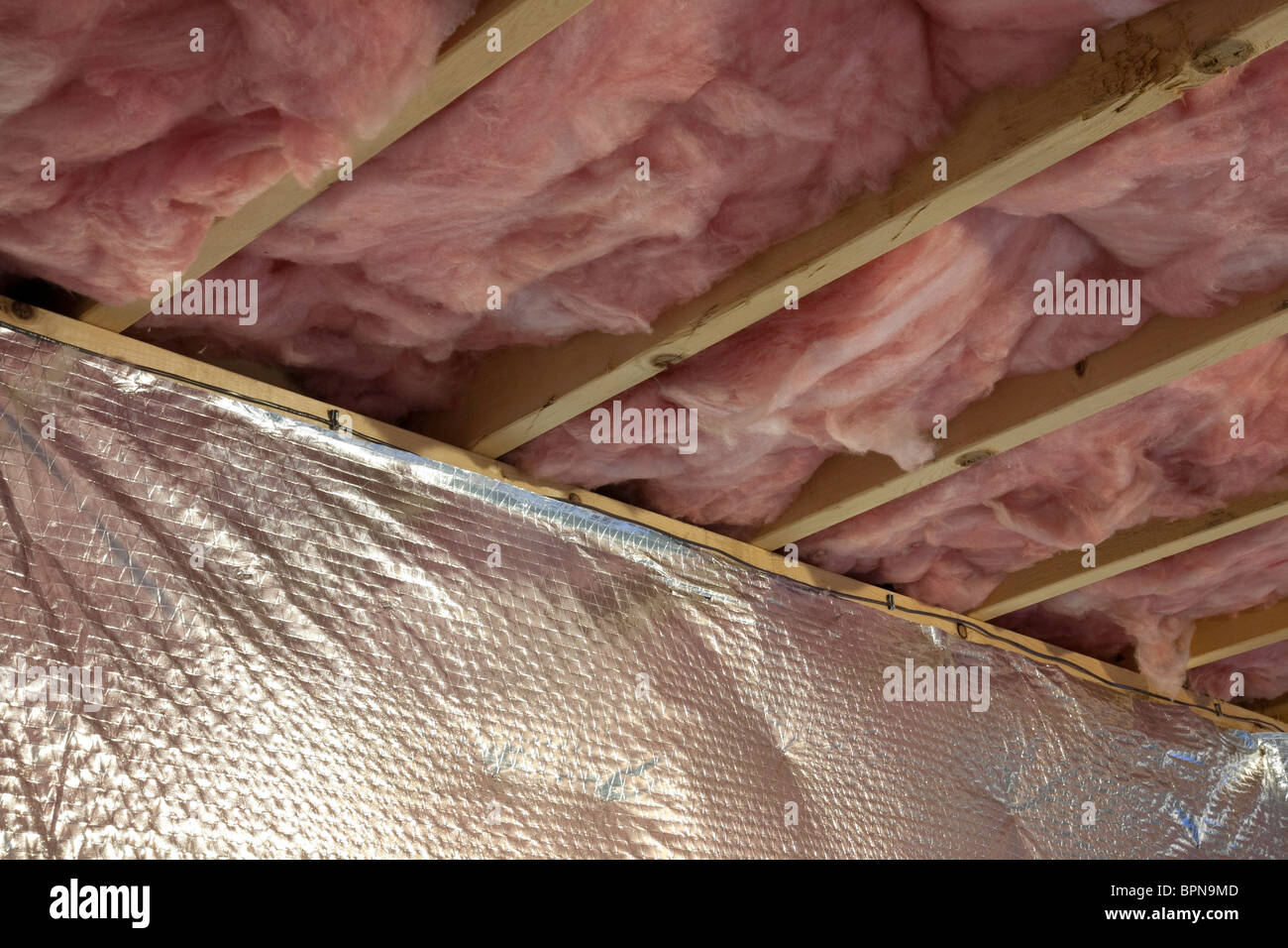Home Fiberglass Insulation Stock Photo - Alamy