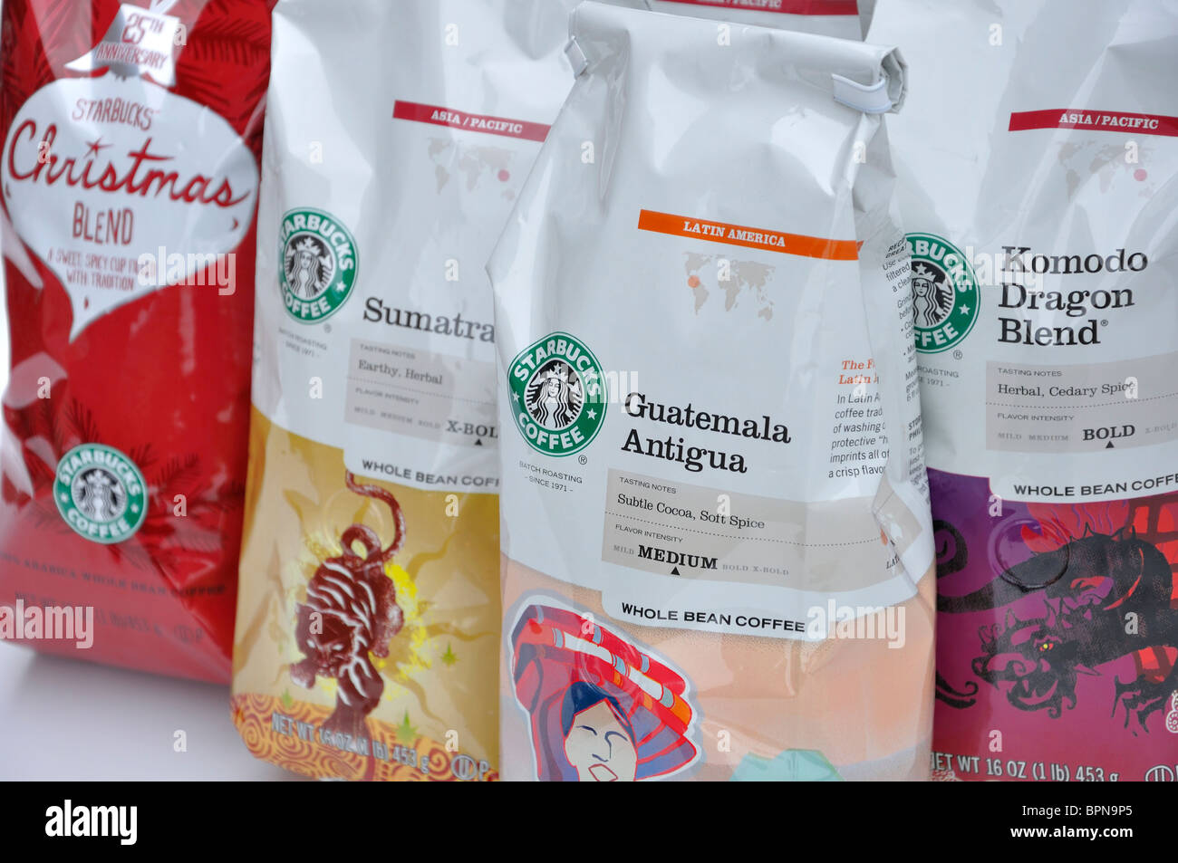 Packages of Starbucks coffee Stock Photo - Alamy