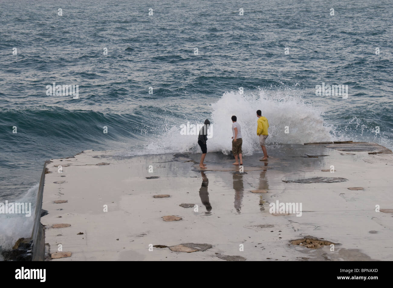 Rough Sea At A Jetty High Resolution Stock Photography and Images - Alamy