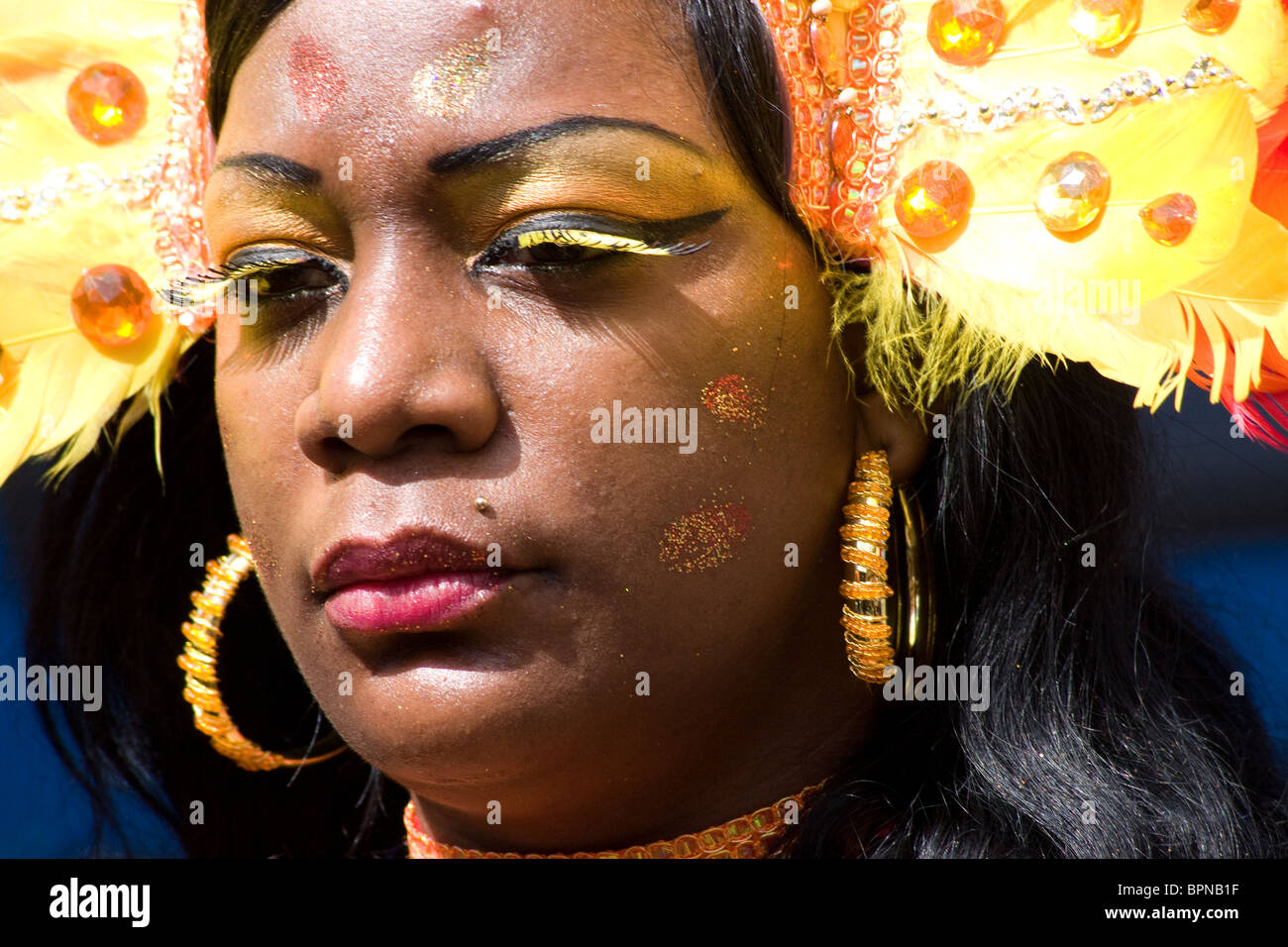 dress dancer costume Caribbean carnival dancing Stock Photo - Alamy