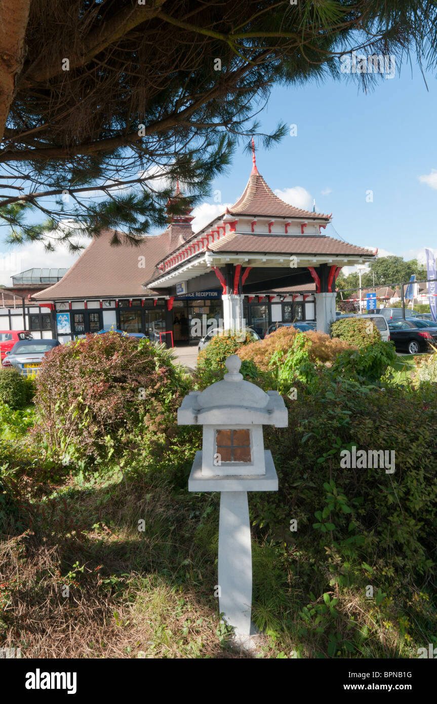 The Chinese Garage at Park Langley near Beckenham, Kent Stock Photo - Alamy