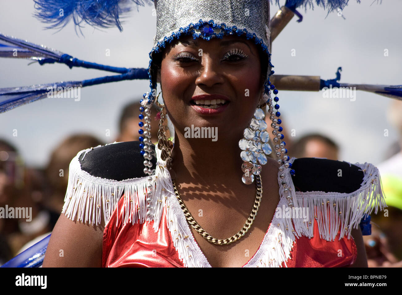 dress dancer costume Caribbean carnival dancing Stock Photo - Alamy
