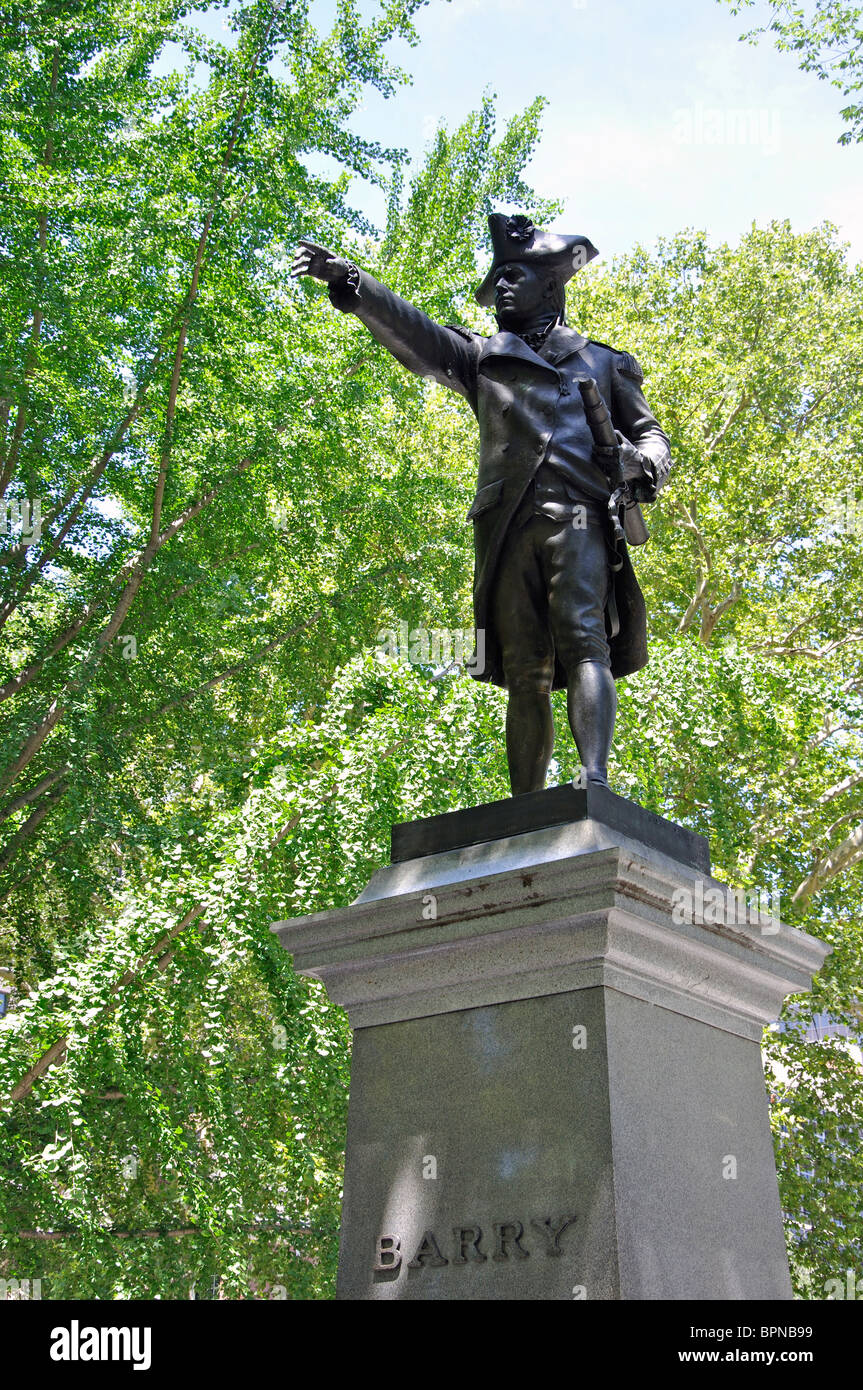 Commodore Barry statue, Philadelphia, Pennsylvania, USA Stock Photo - Alamy
