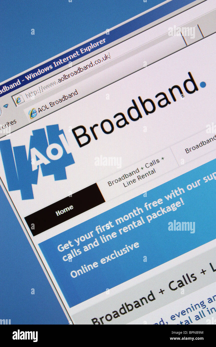 Aol broadband hi-res stock photography and images - Alamy