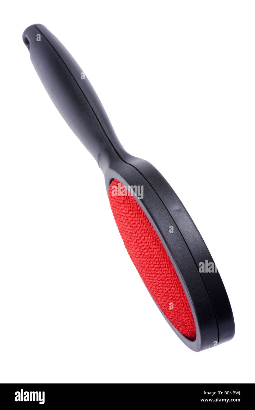 object on white - tool brush for clothes Stock Photo - Alamy