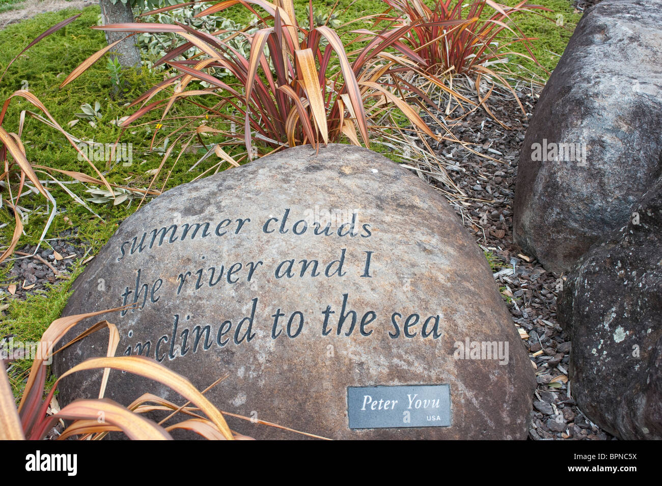 Haiku Pathway, Katikati, New Zealand. Haiku linked to the location are ...