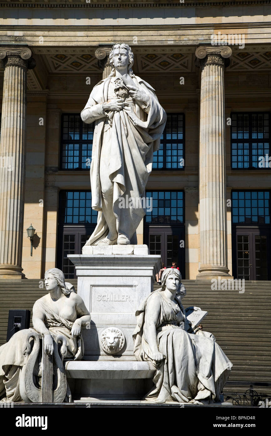 Statue of [Friedrich Schiller];statue;Berlin;Germany;history Stock ...