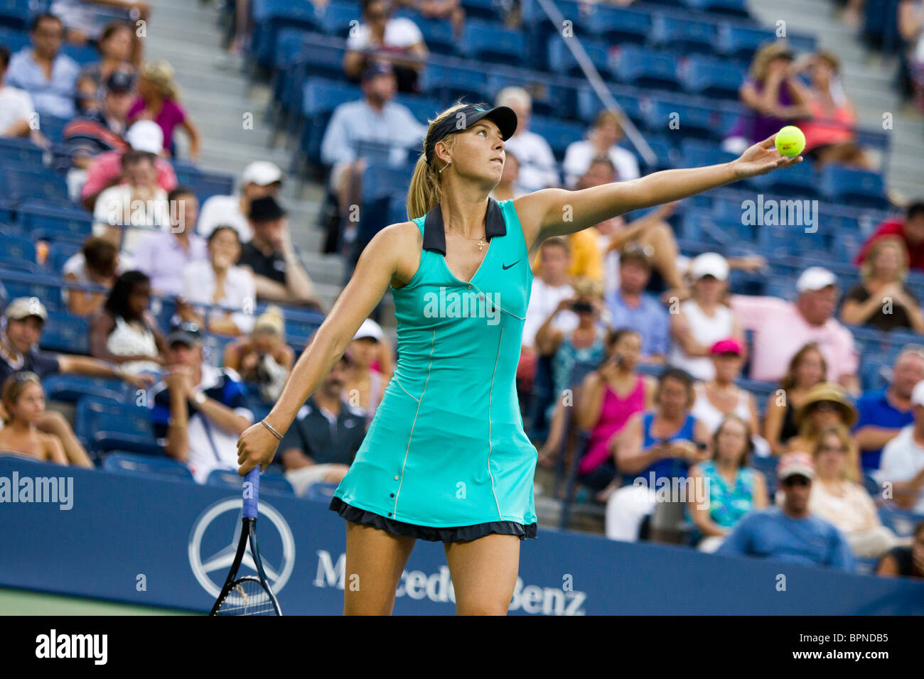 Maria Sharapova (RUS) competing at the 2010 US Open Tennis Stock Photo - Alamy