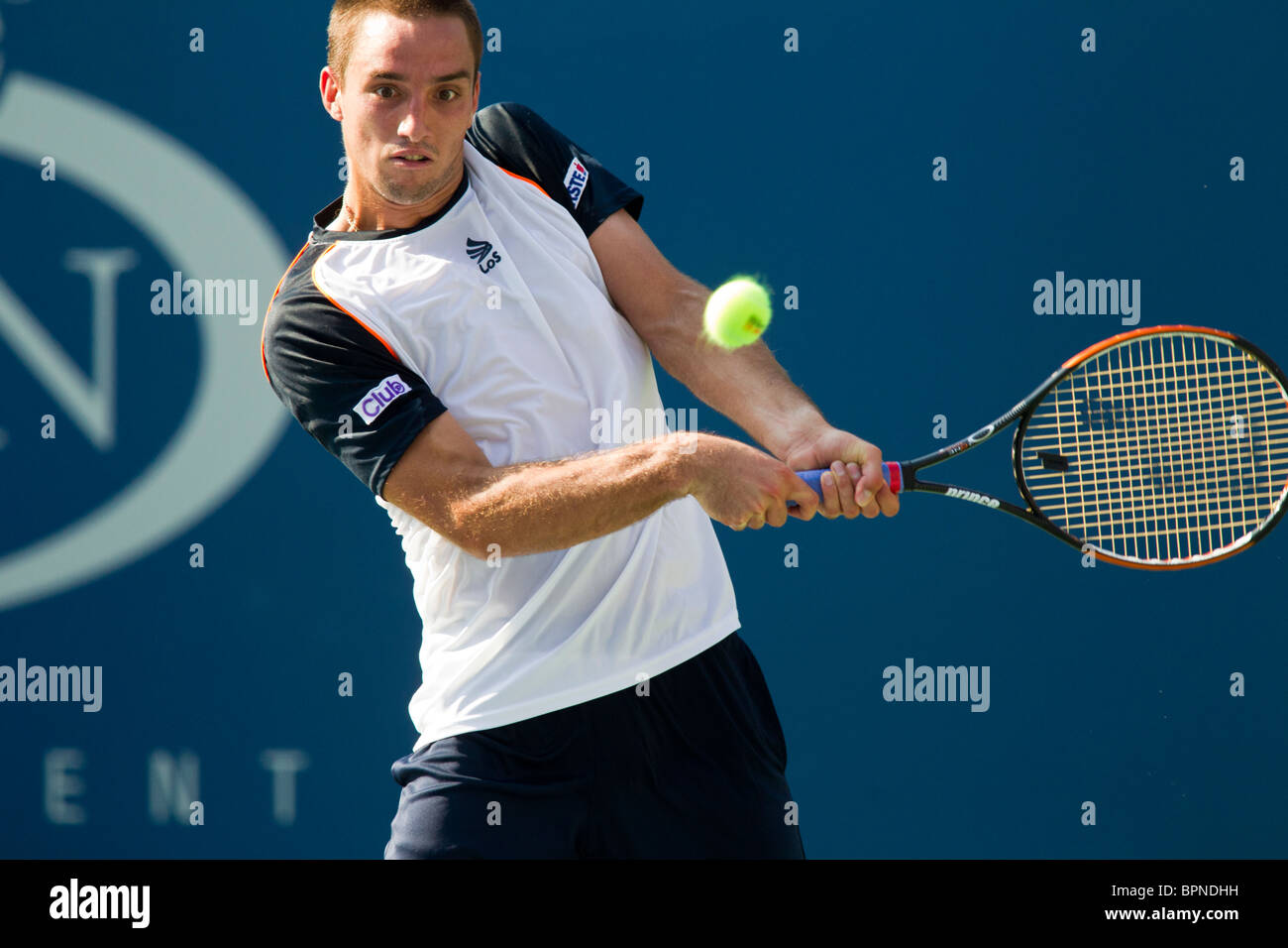 Viktor Troicki (SRB) competing at the 2010 US Open Tennis Stock Photo ...