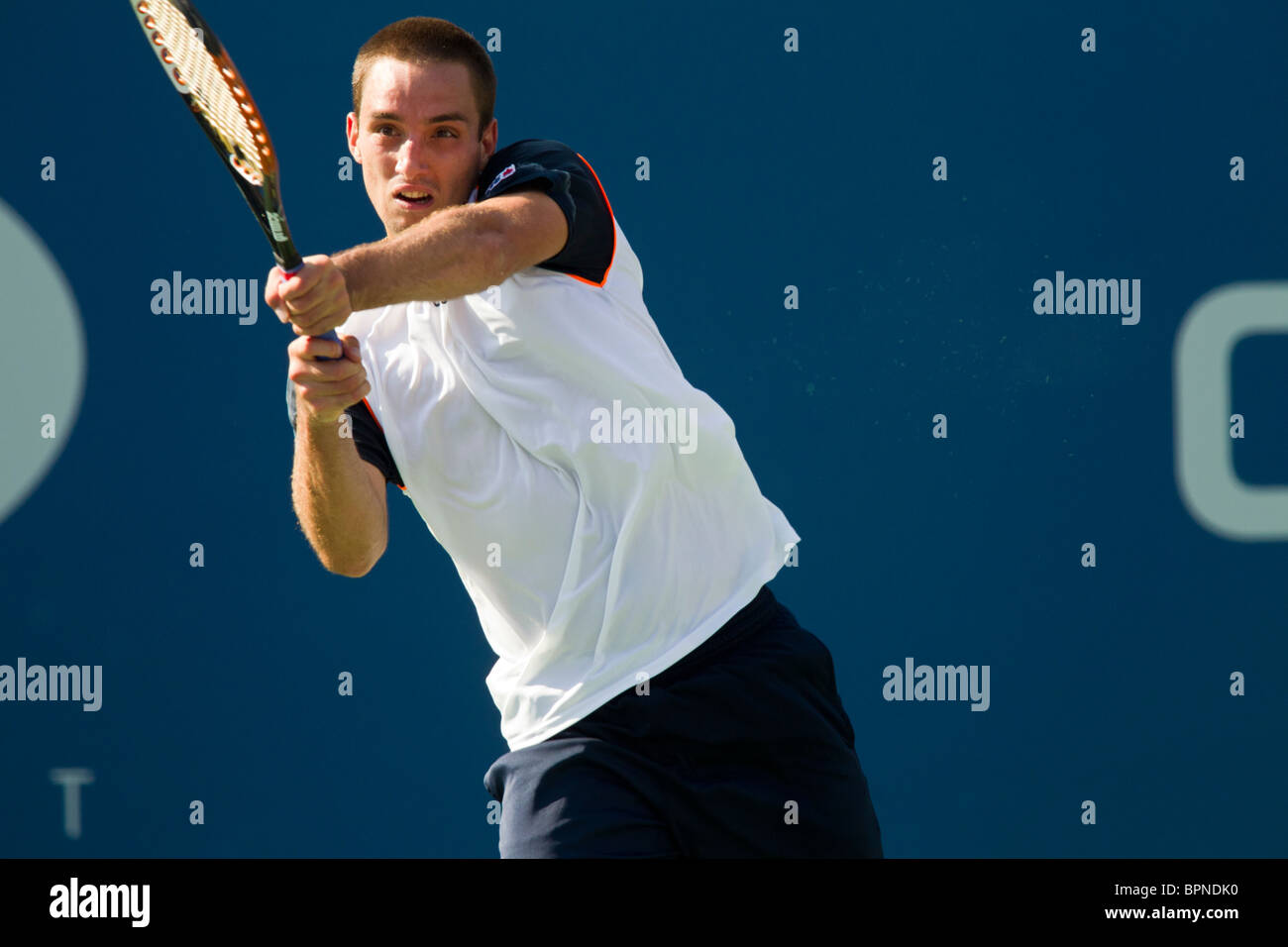 Viktor Troicki (SRB) competing at the 2010 US Open Tennis Stock Photo ...
