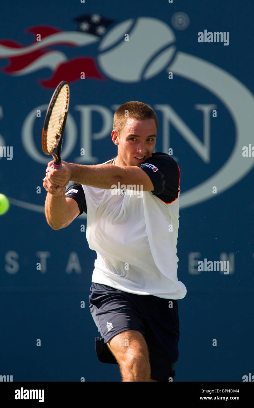 Viktor Troicki (SRB) competing at the 2010 US Open Tennis Stock Photo ...