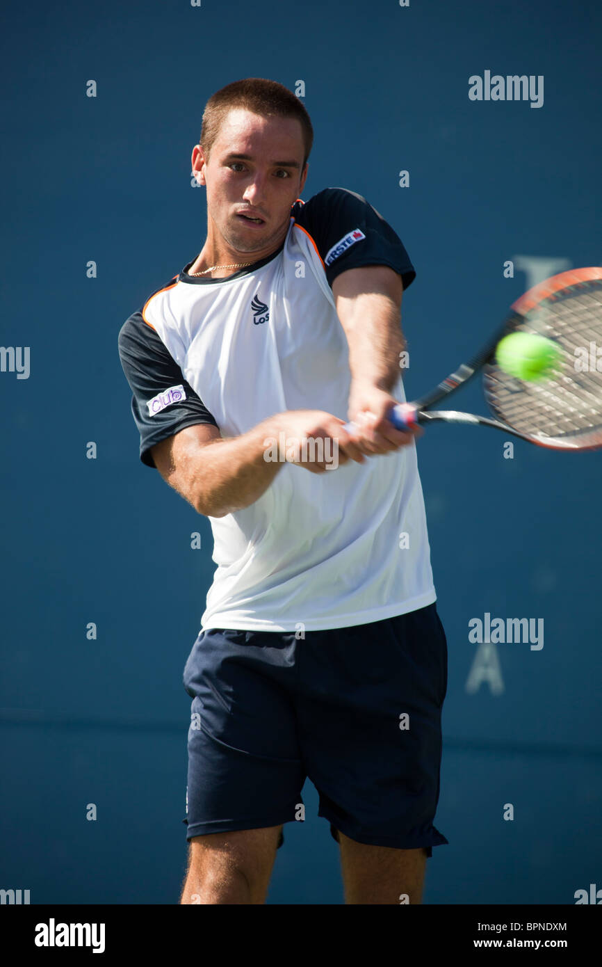 Viktor Troicki (SRB) competing at the 2010 US Open Tennis Stock Photo ...