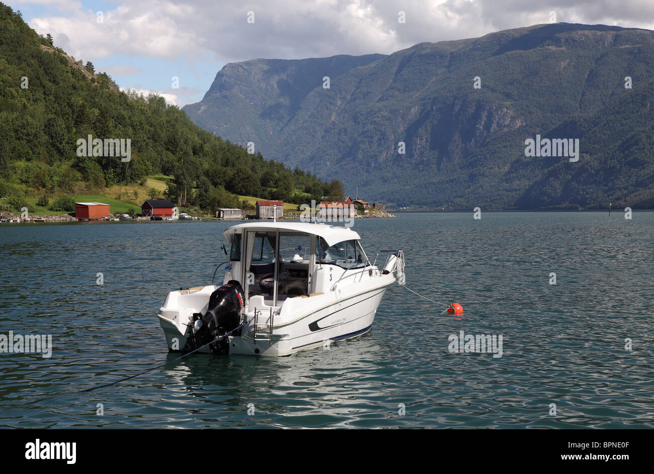 SOLVORN ON LUSTRAFJORD IN NORWAY. SCANDANAVIA Stock Photo - Alamy