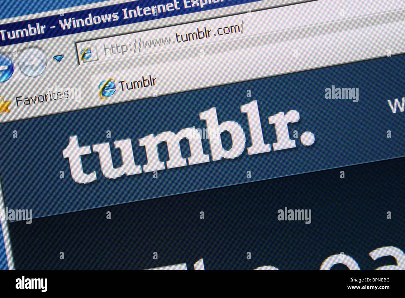 tumblr tumblr.com social networking Stock Photo - Alamy