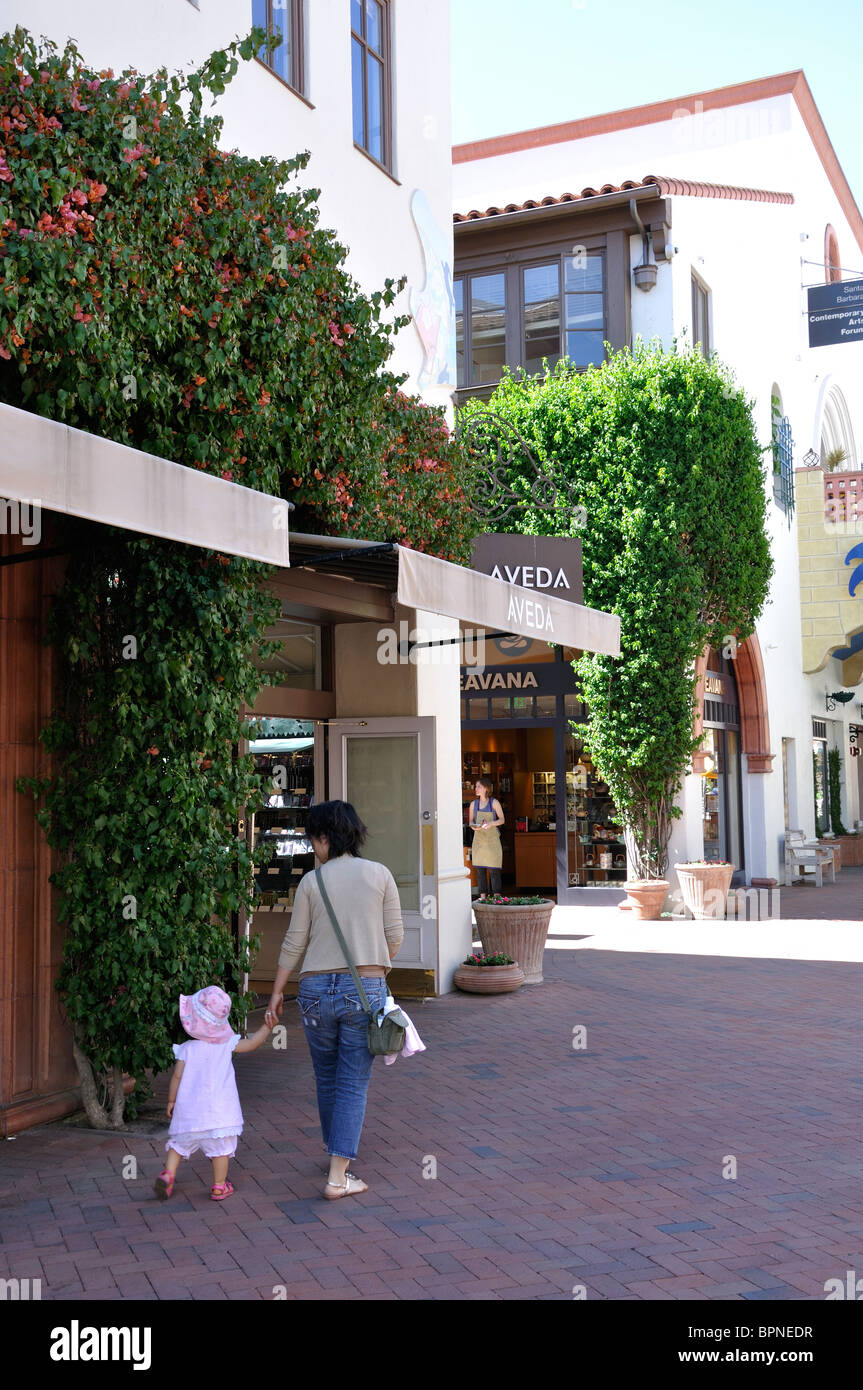 Shopping mall, Santa Barbara, California, USA Stock Photo - Alamy