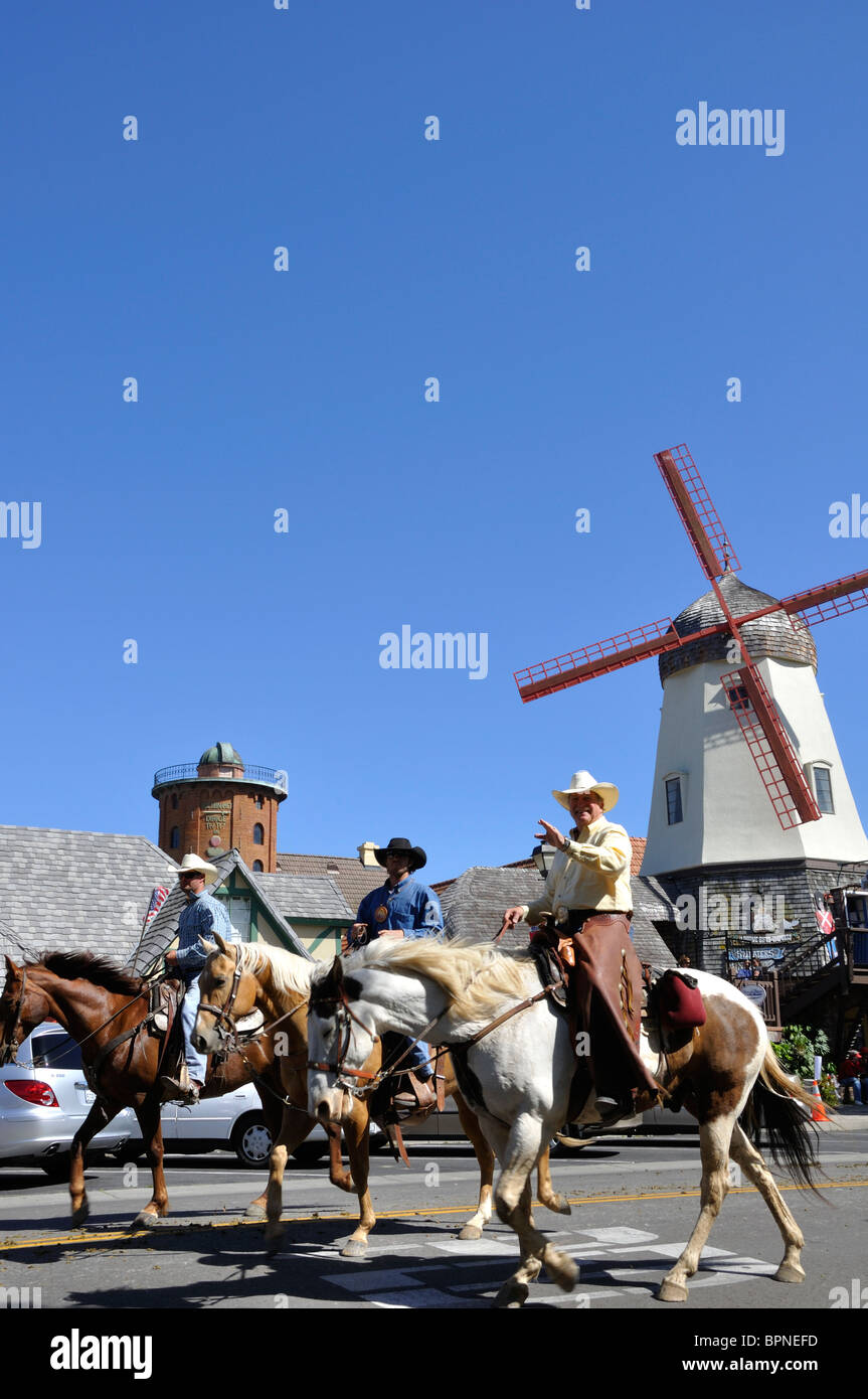 Cowboy parade, Solvang, California, USA Stock Photo - Alamy