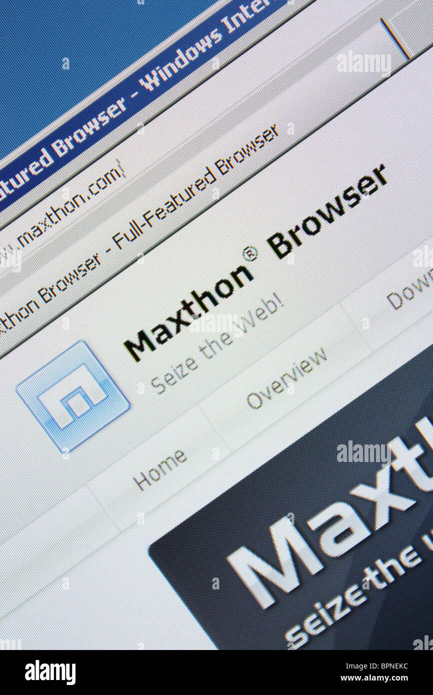 maxthon browser website Stock Photo - Alamy
