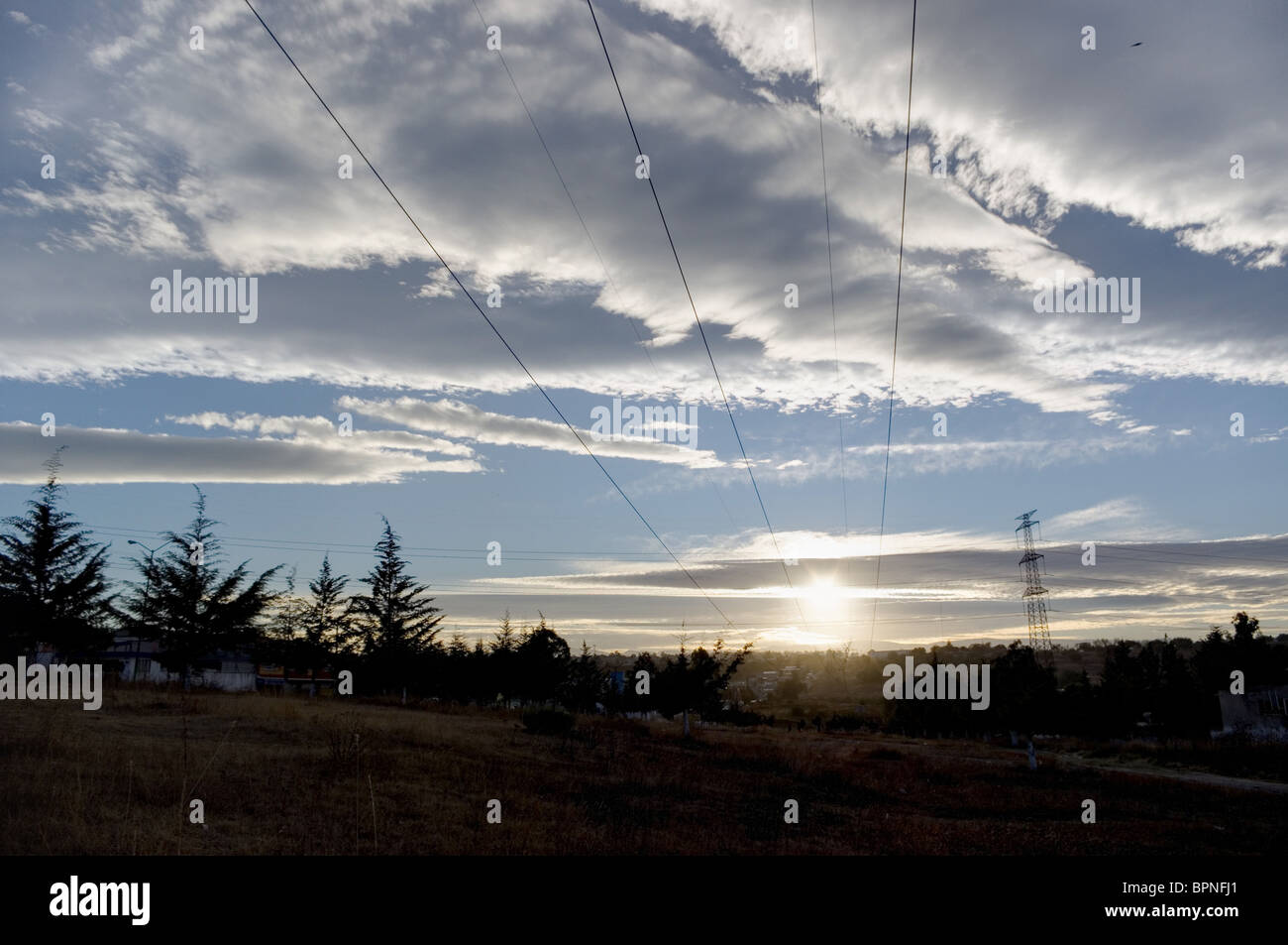 Sunset in Mexico Stock Photo - Alamy