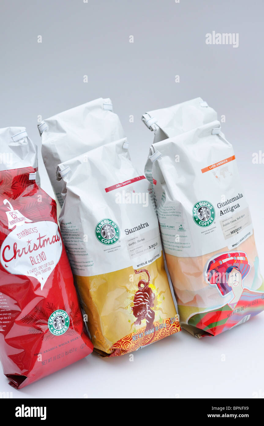 Starbucks coffee bags hi-res stock photography and images - Alamy