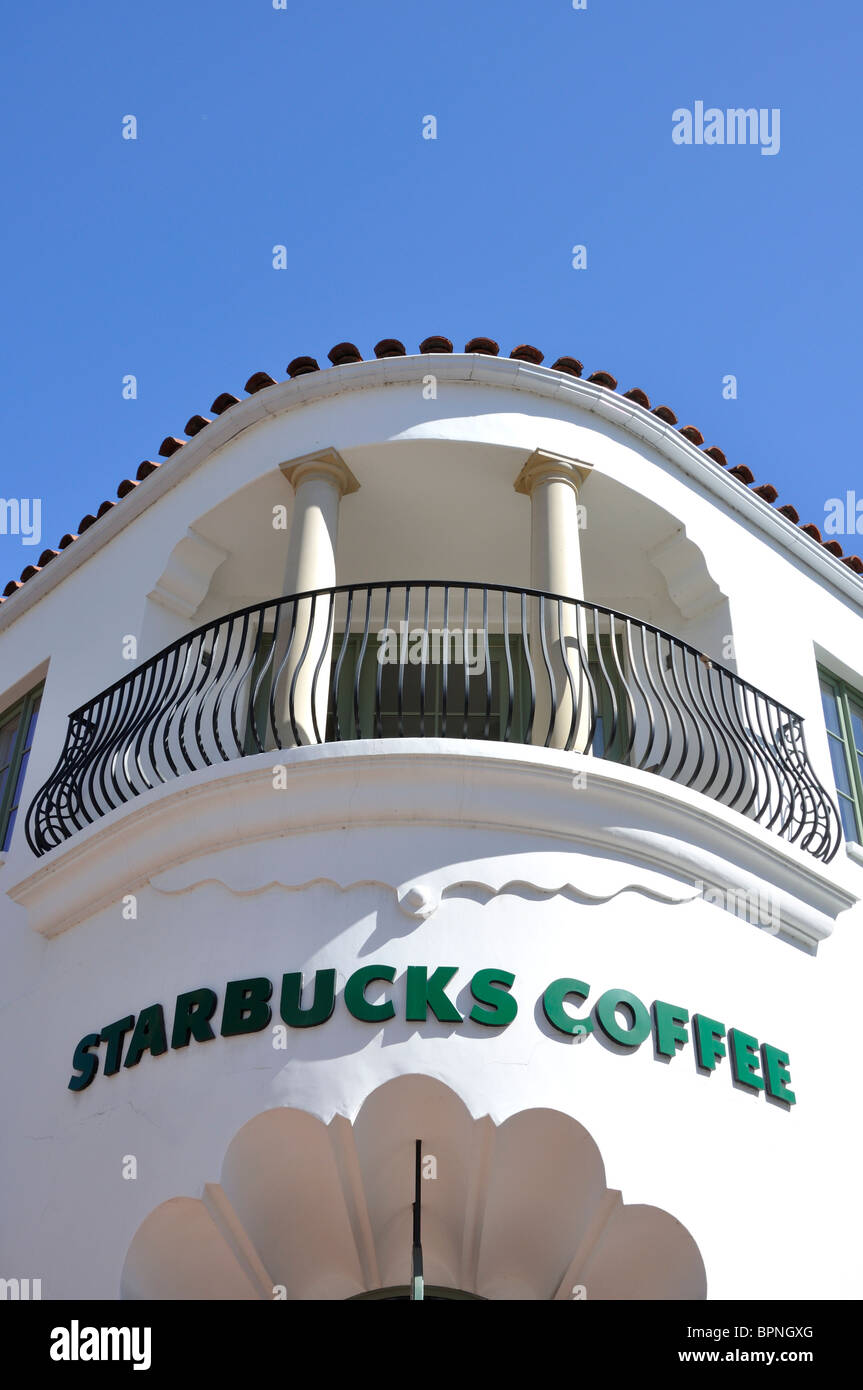 Starbucks cafe, Santa Barbara, California, USA Stock Photo - Alamy