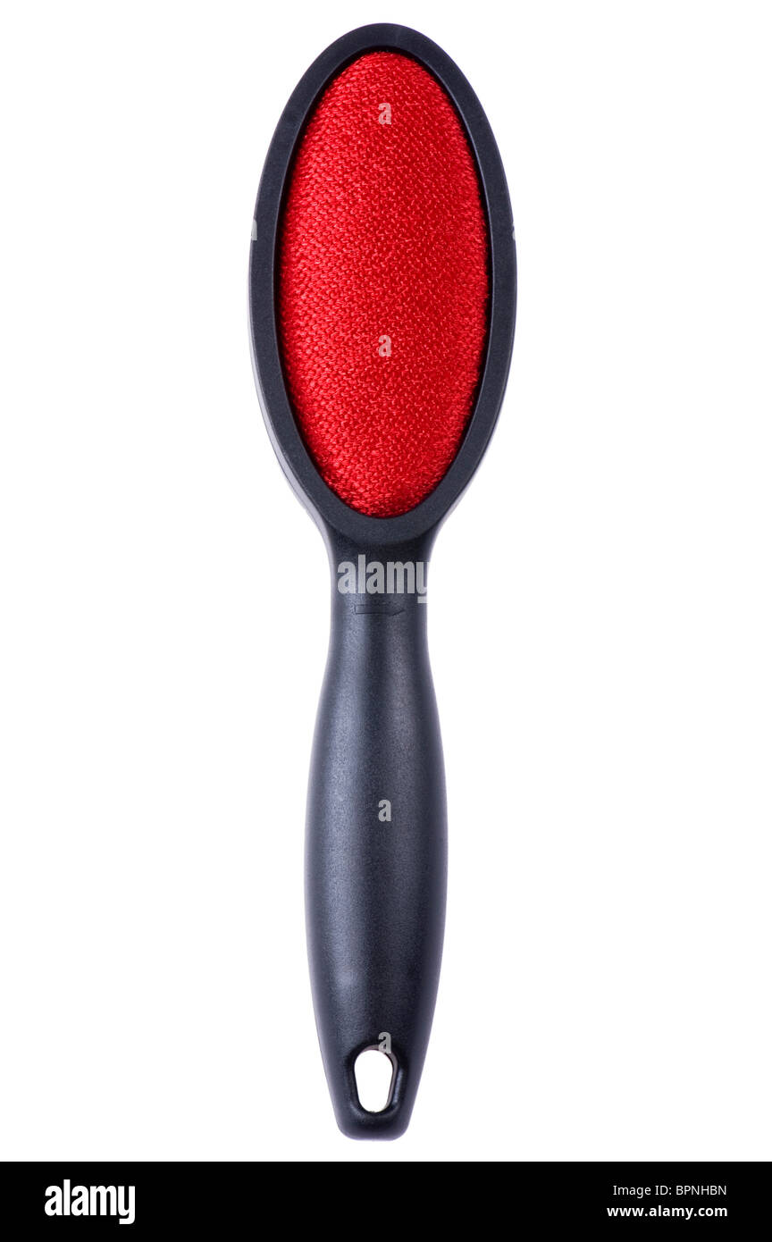 object on white - tool brush for clothes Stock Photo - Alamy