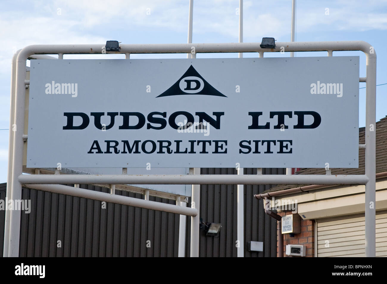 Dudson Ltd Armorlite Site sign Burslem, Stoke-on-Trent, Staffordshire ...