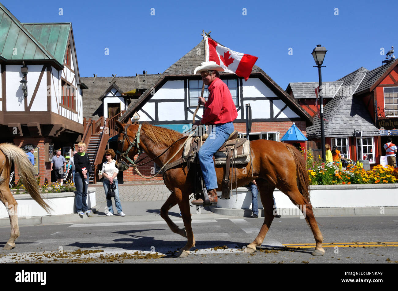 Cowboy parade, Solvang, California, USA Stock Photo - Alamy