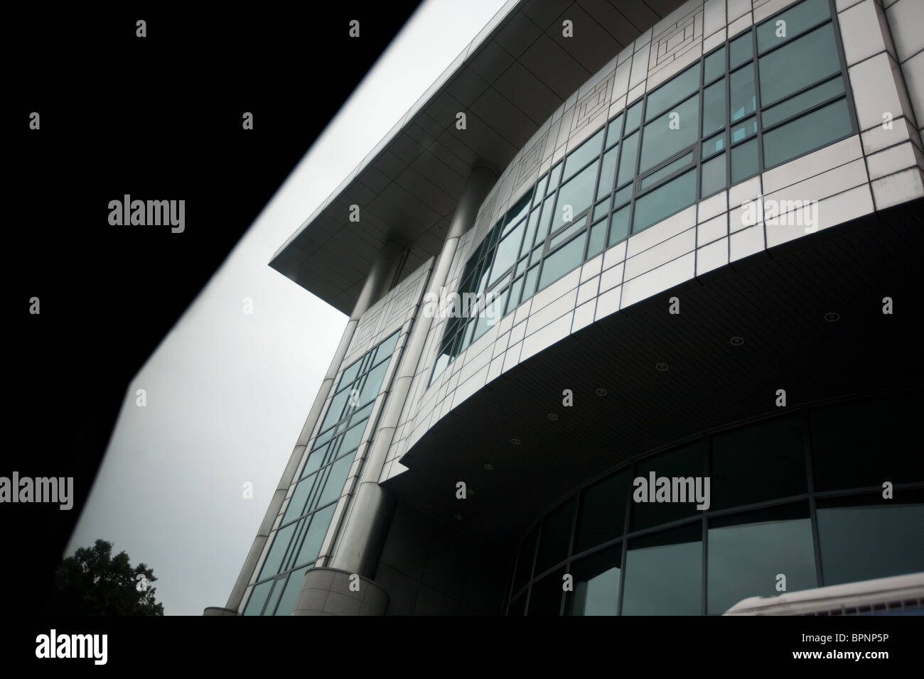 Freedom House, at Panmunjom in the Demilitarized zone (DMZ) between ...