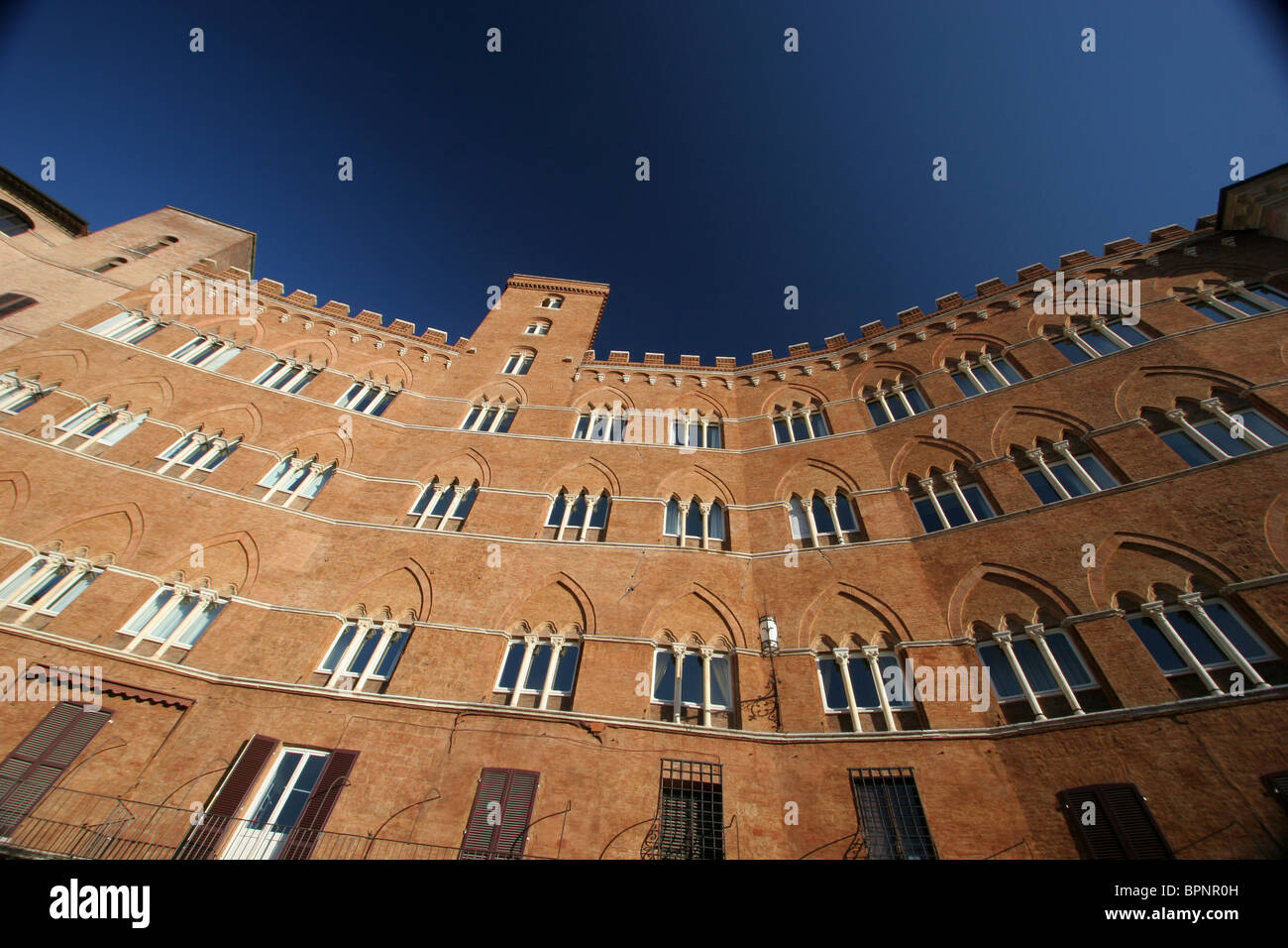 medieval architecture building Siena Italy Stock Photo - Alamy