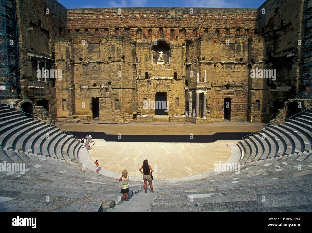 tourists, Roman Theatre of Orange, Ancient Theater of Orange, Theatre ...