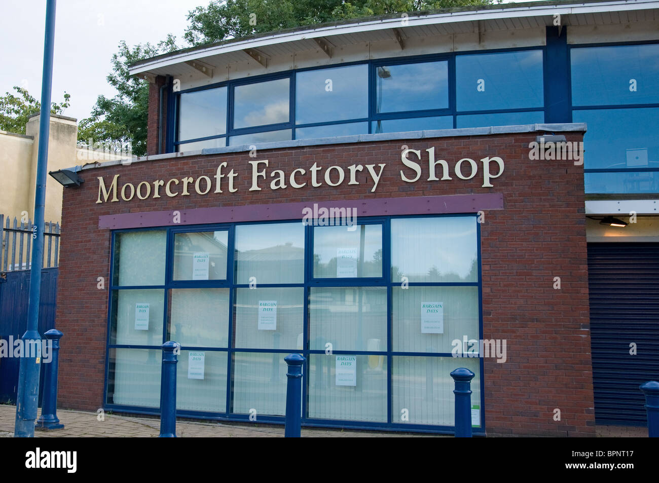 Moorcroft Factory Shop frontage Burslem, Stoke-on-Trent, Staffordshire ...