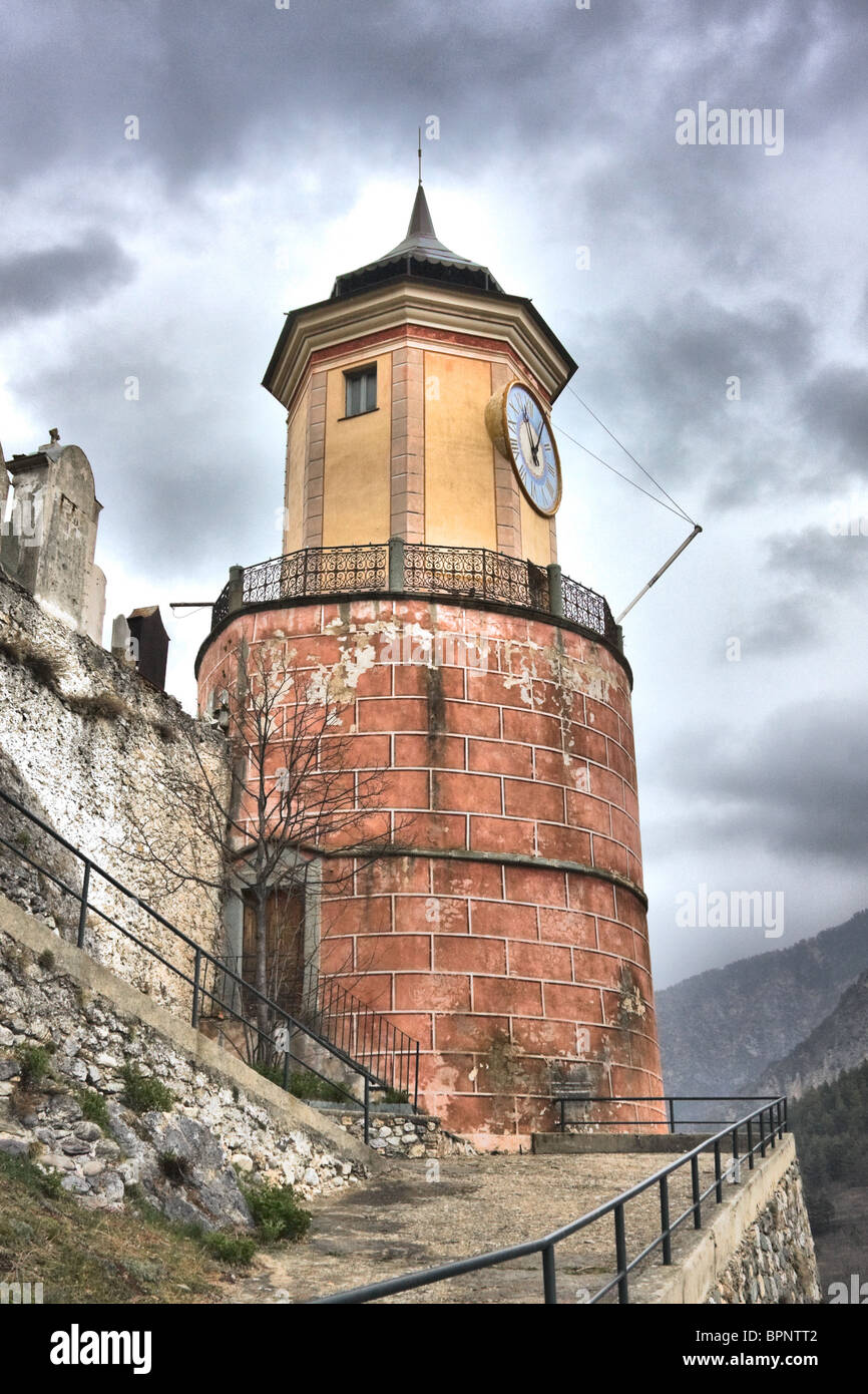 Alpine clock tower hi-res stock photography and images - Alamy