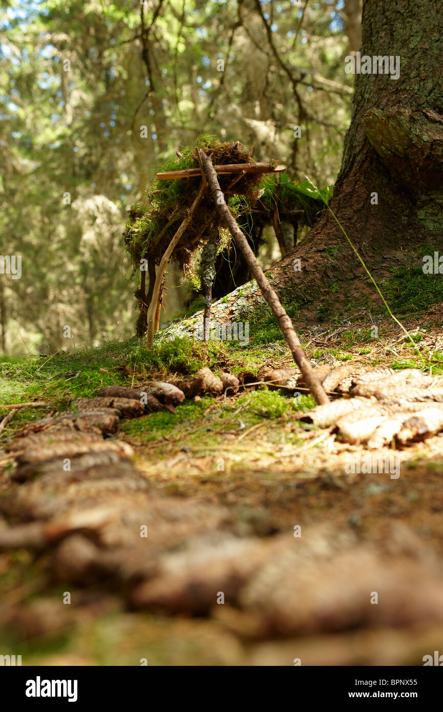 Wooden house dwarf in forest hi-res stock photography and images - Alamy
