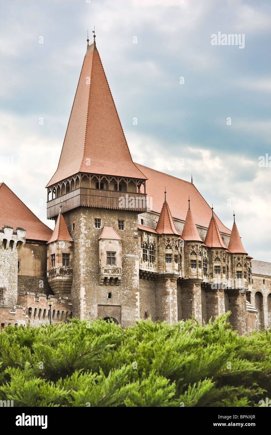 Corvins Castle in summer in Hunedoara city, Romania Stock Photo - Alamy