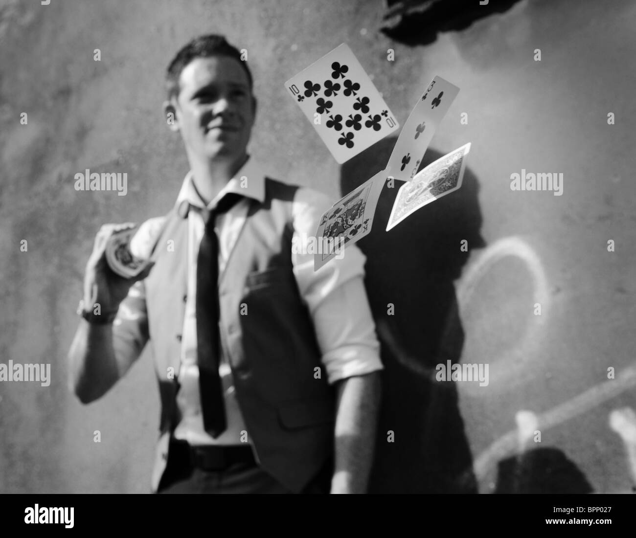 27 cards Black and White Stock Photos & Images - Alamy