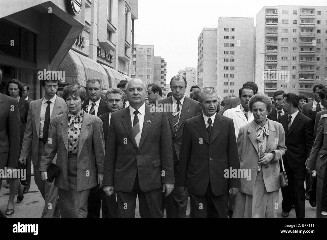 Nicolae Ceausescu Bucharest Black and White Stock Photos & Images - Alamy