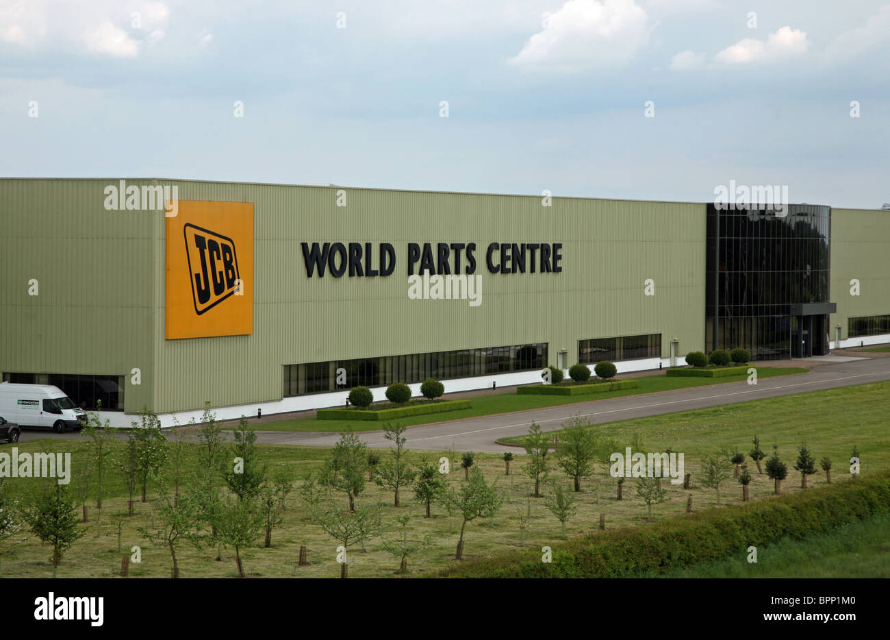 JCB World Parts Centre factory, Rocester, Staffordshire, England, UK ...