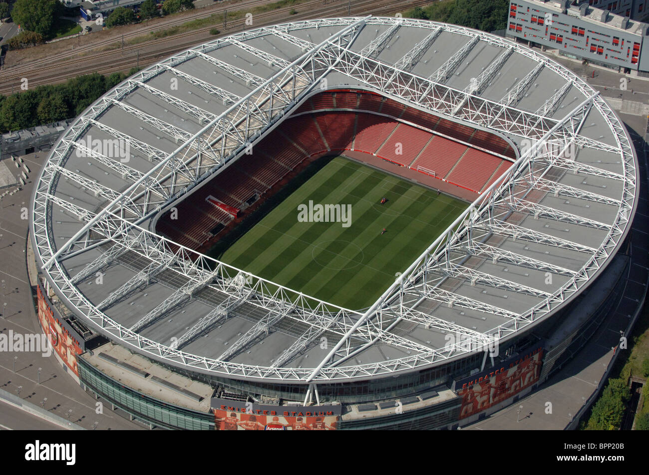aerial view Arsenal Emirates football stadium Stock Photo - Alamy