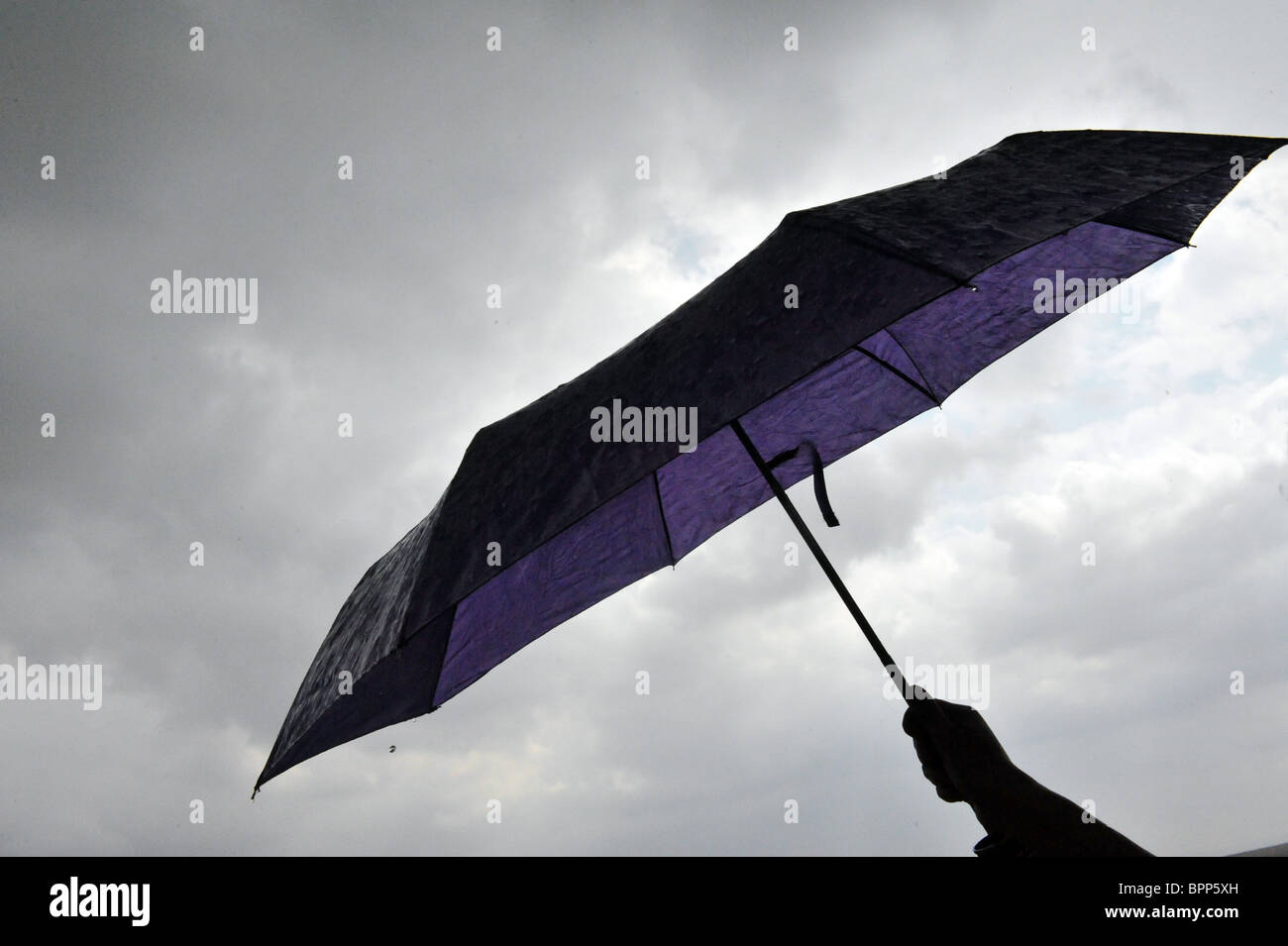 First Rain With Umbrella High Resolution Stock Photography and Images ...