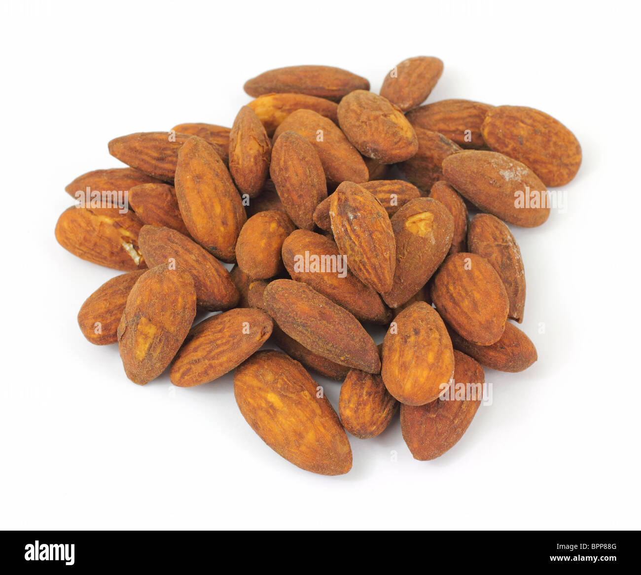 Spicy tamari flavored almonds Stock Photo - Alamy