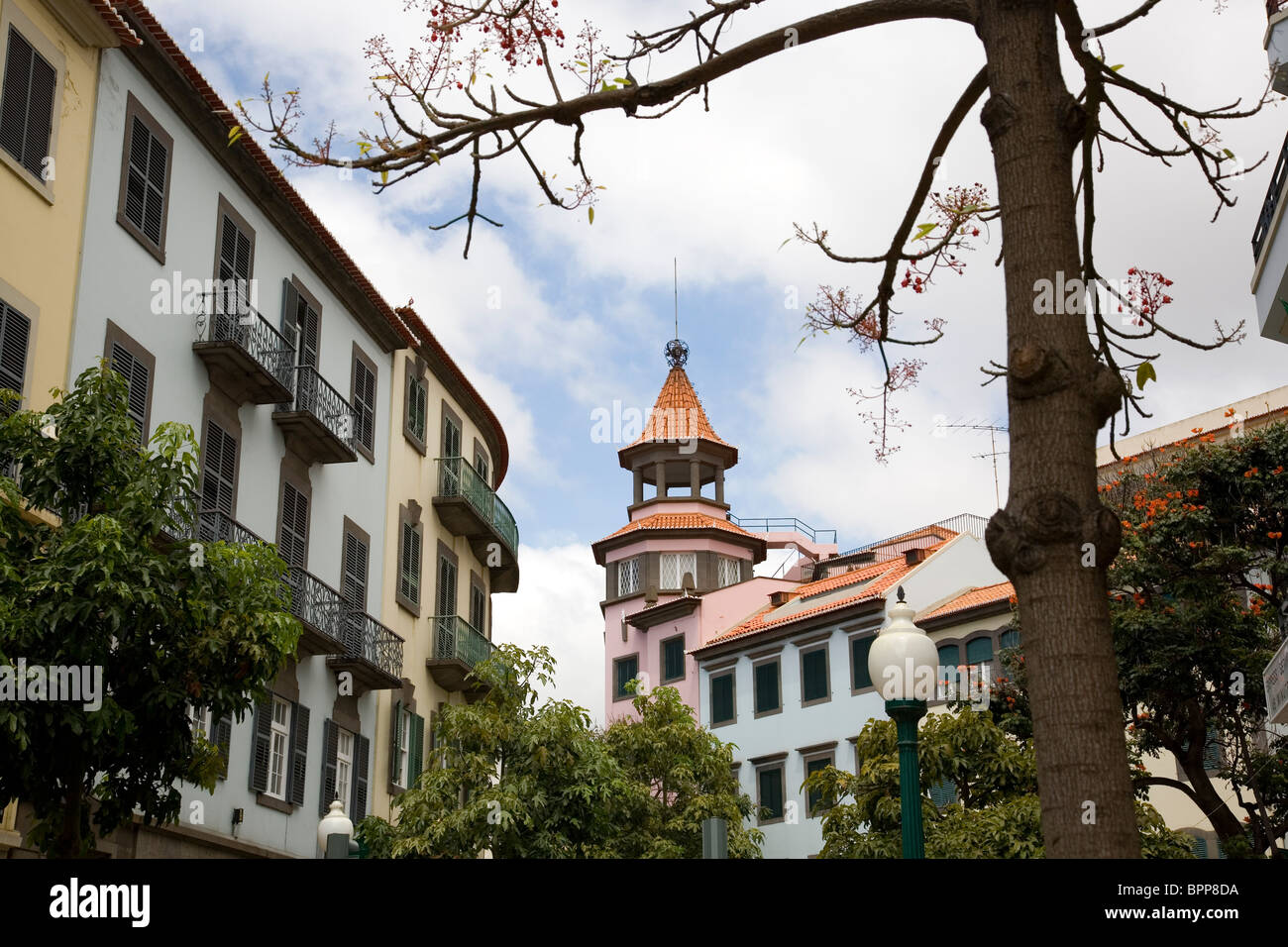 Funchal old quarter - Madeira Stock Photo - Alamy