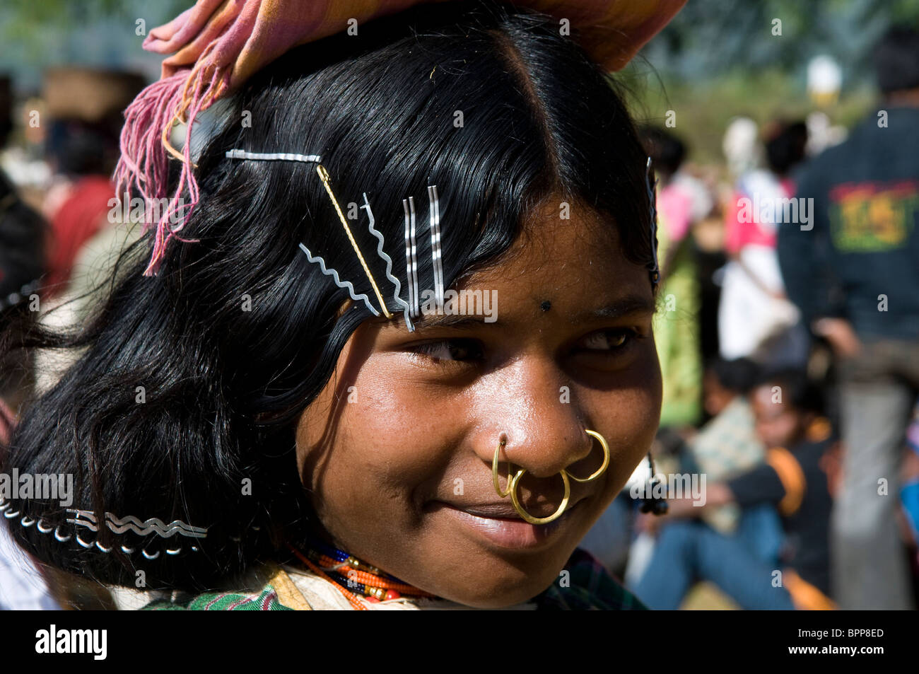 Portrait of a Dongariya Kondh girl Stock Photo - Alamy
