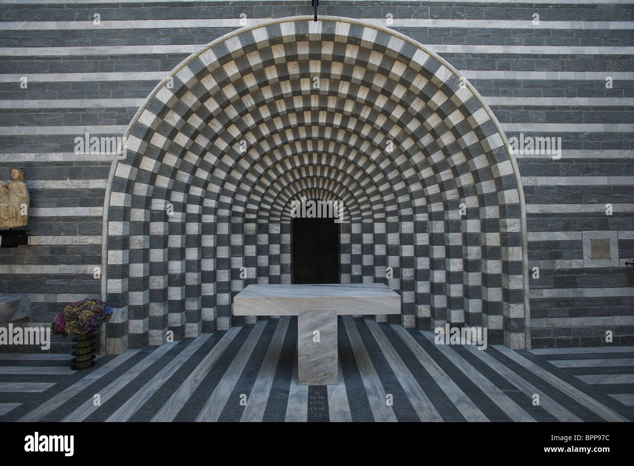 Church designed by star architect Mario Botta in Mogno, Ticino ...