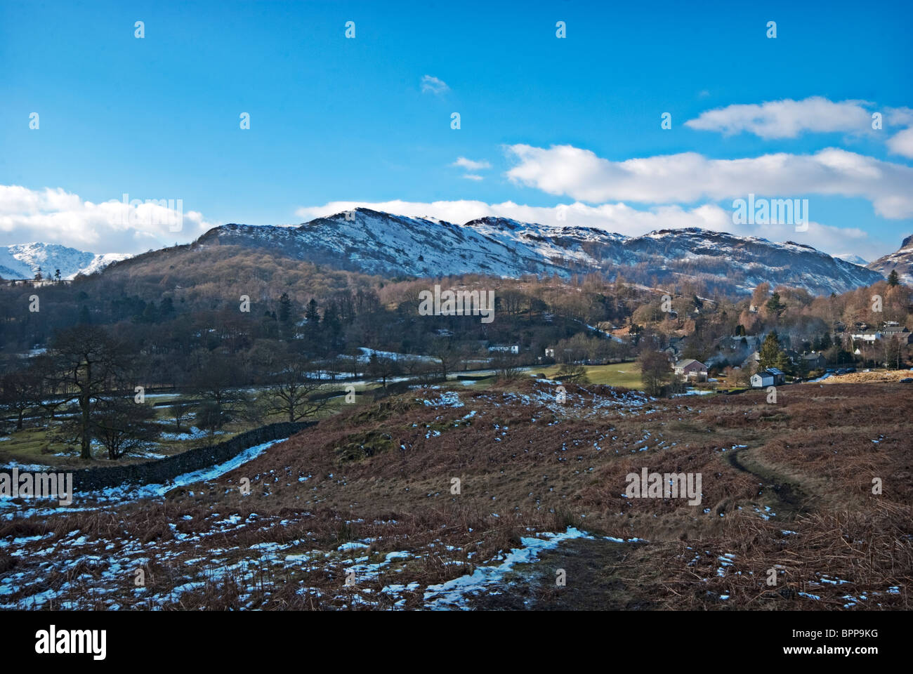 langdale valley in the lake district Stock Photo - Alamy