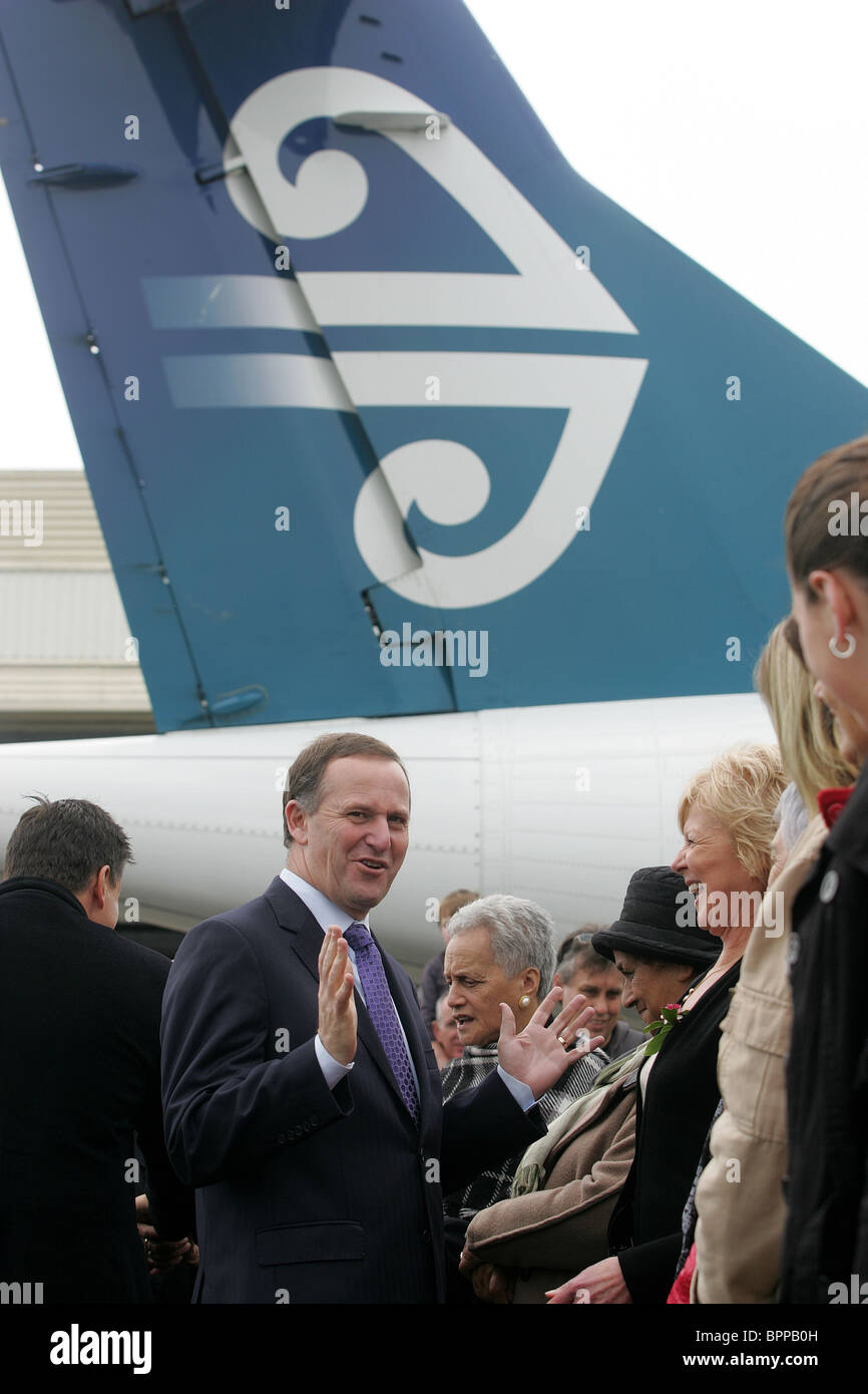 New Zealand Prime Minister John Key at the opening of a new facility ...