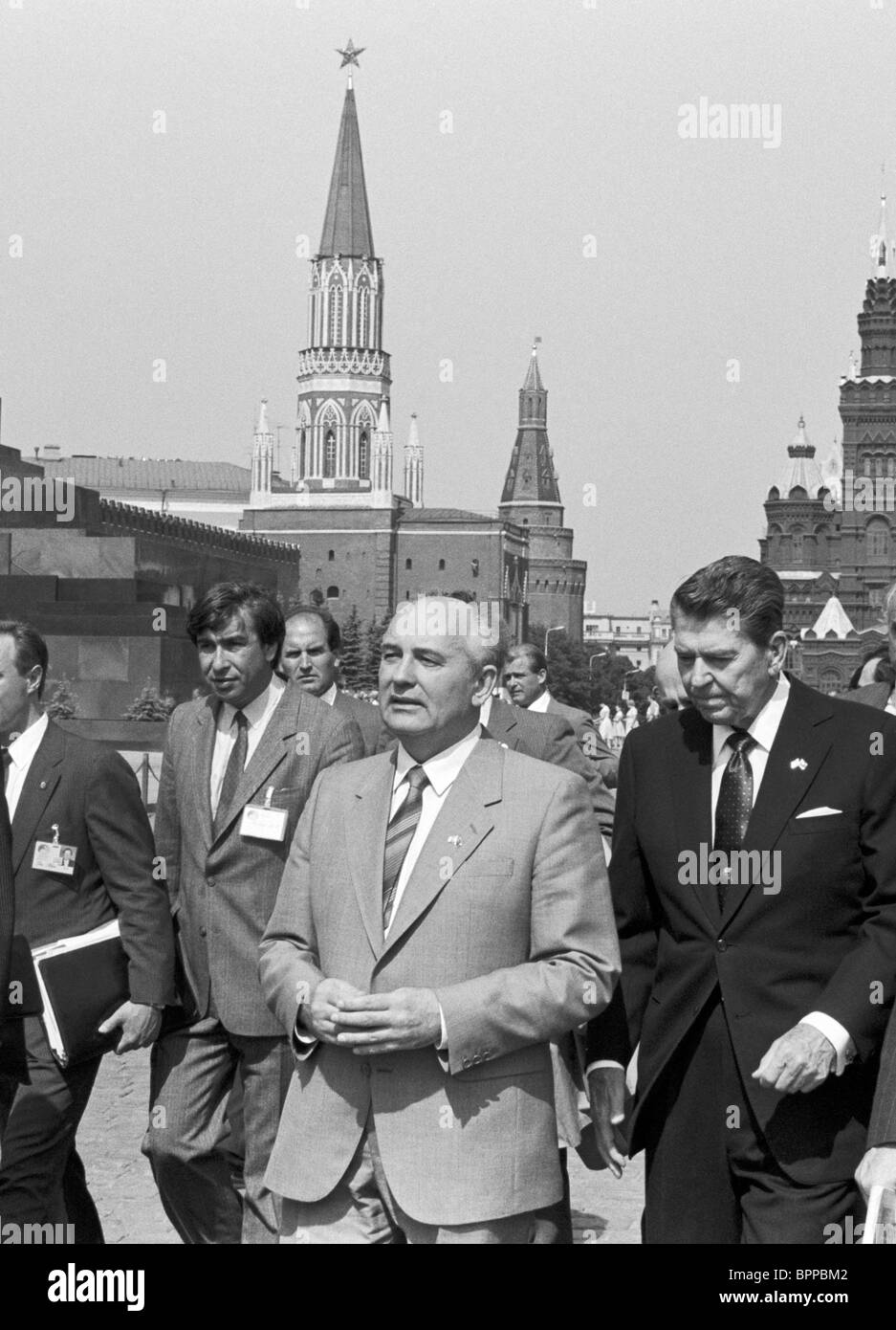 President Reagan Red Square High Resolution Stock Photography and ...
