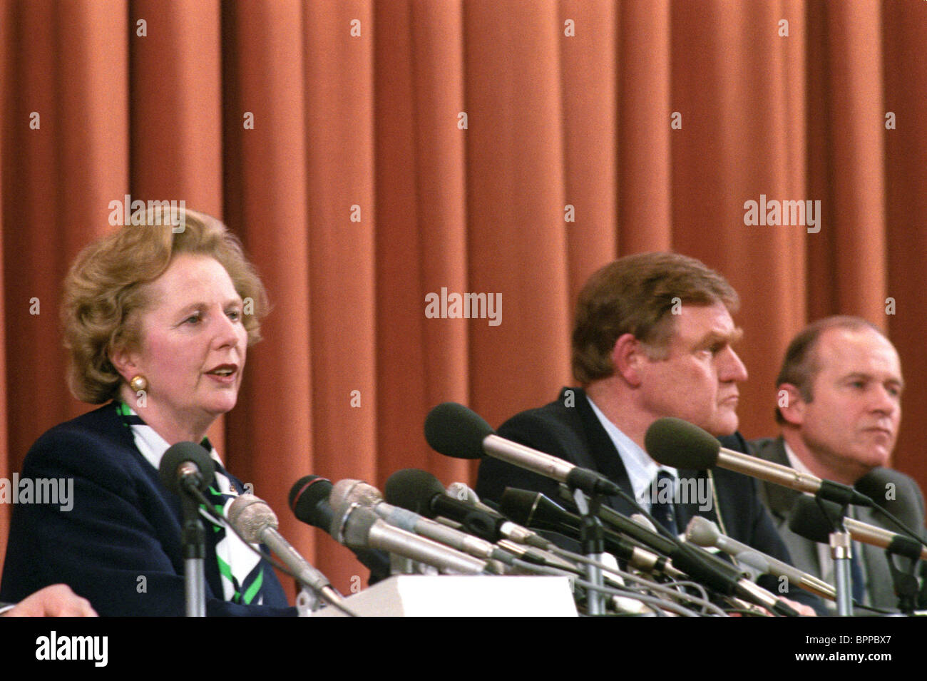 Margaret Thatcher Conference Speech High Resolution Stock Photography ...