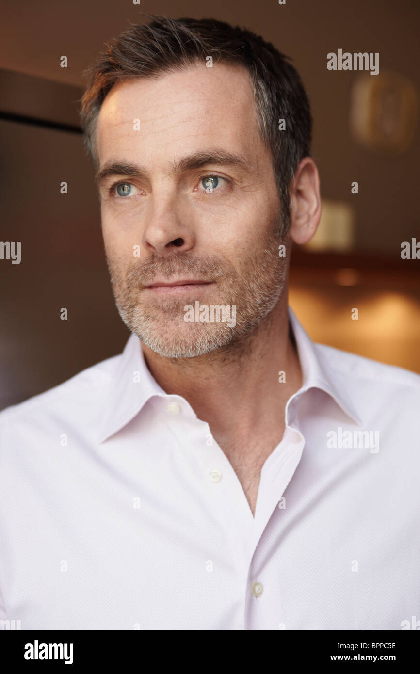 Mid age man portrait Stock Photo - Alamy