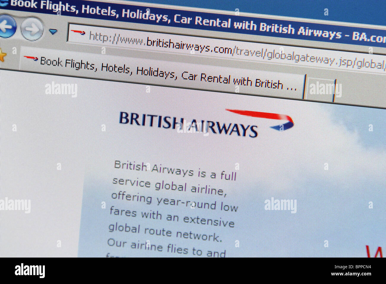 British airways online hi-res stock photography and images - Alamy